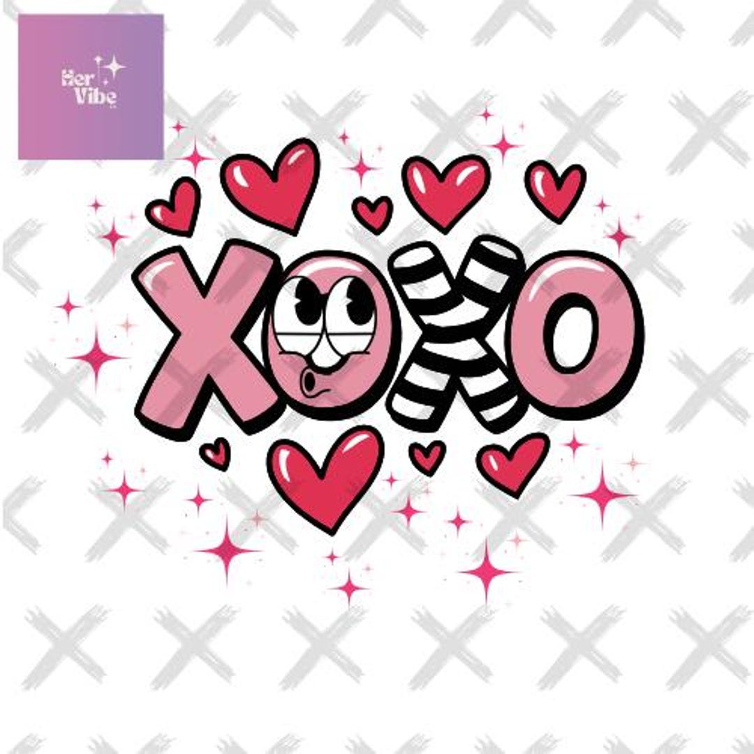 Xoxo Zebra Print Png File. Valentine's Day Png ; Small Business ...
