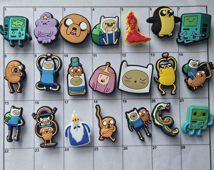 Adventure Time Cartoon Character Shoe Charms - Etsy