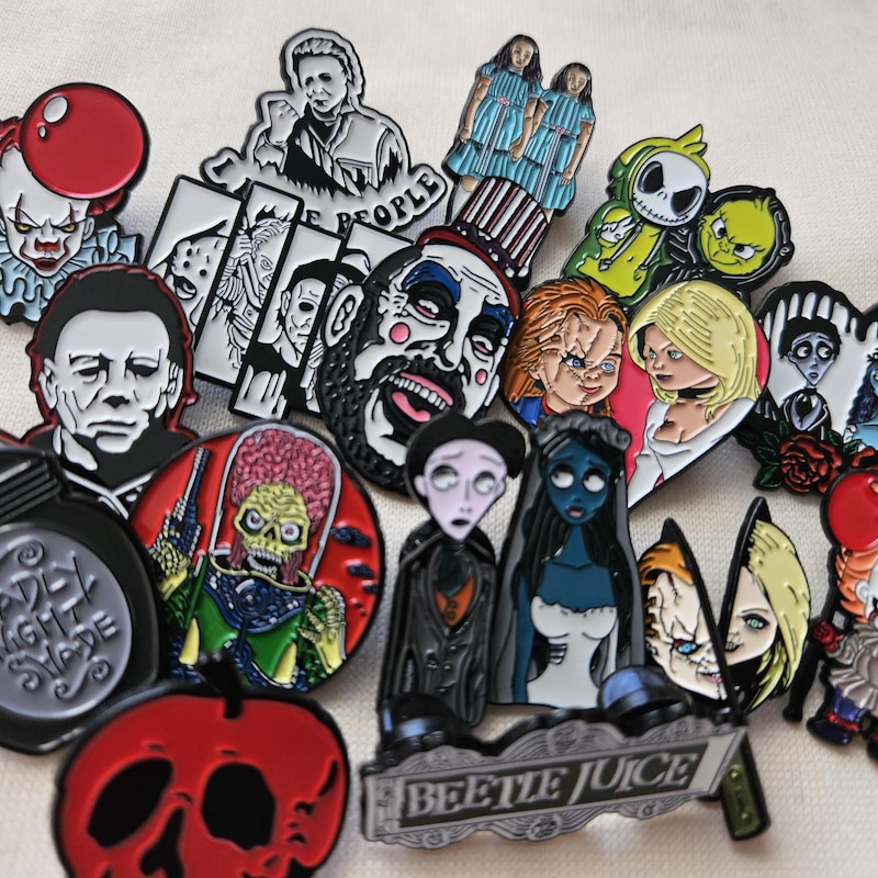 Enamel Pins Horror Movies - Etsy