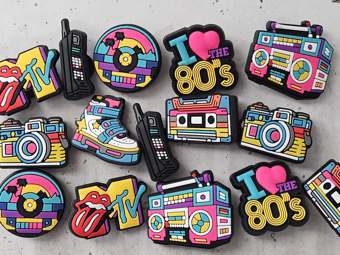 80s, 90s Themed, Throwback Retro Shoe Charms - Etsy
