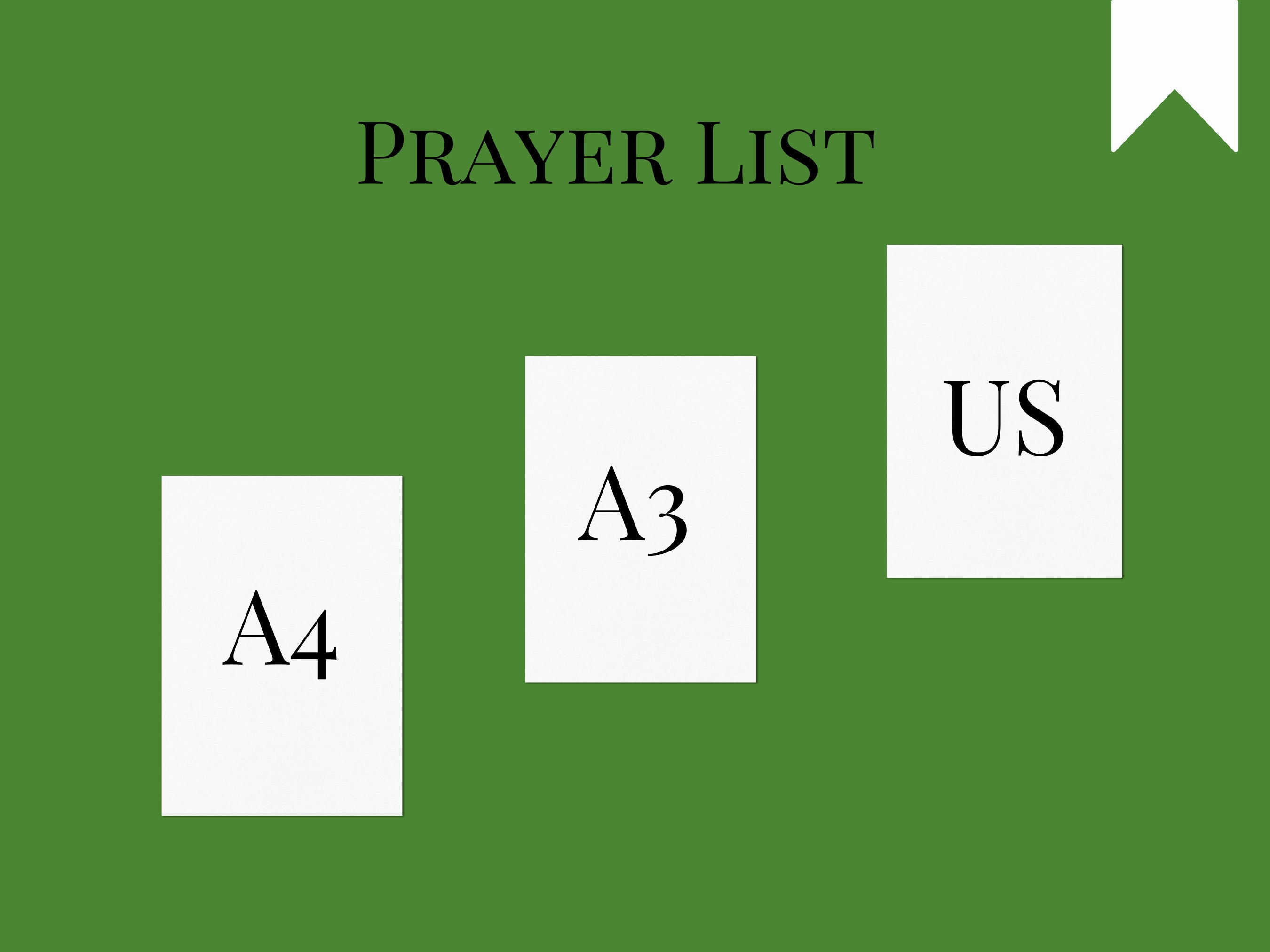 Prayer List, Instant Digital Download, Printable, Prayer Request List ...