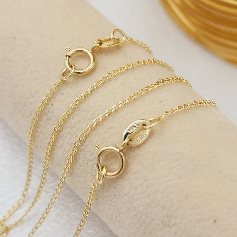 Real Gold Necklaces - Etsy