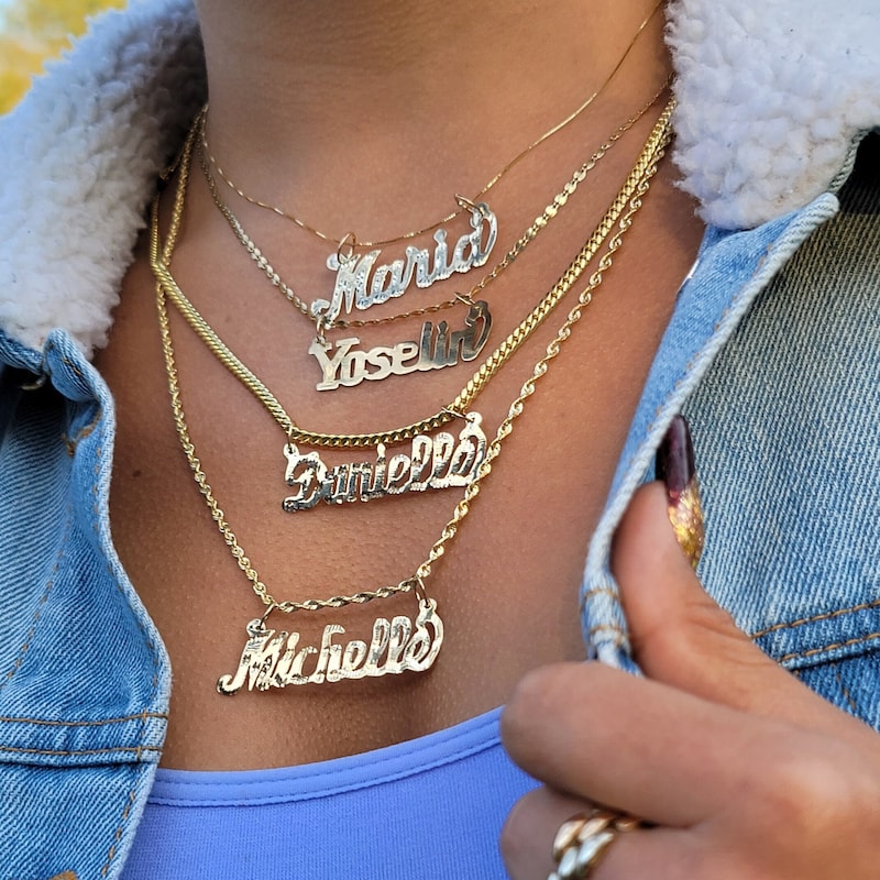 Name Plates Gold 14k - Etsy