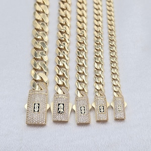 Genuine 14k Gold Monaco Bracelet - 6.2mm - 7.8mm - 9mm - 11mm - 13.1mm ...