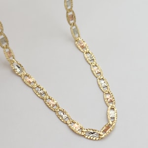 Real 14k Diamond Cut Star Valentino Chains - 16", 18", 20", 22", 24 ...