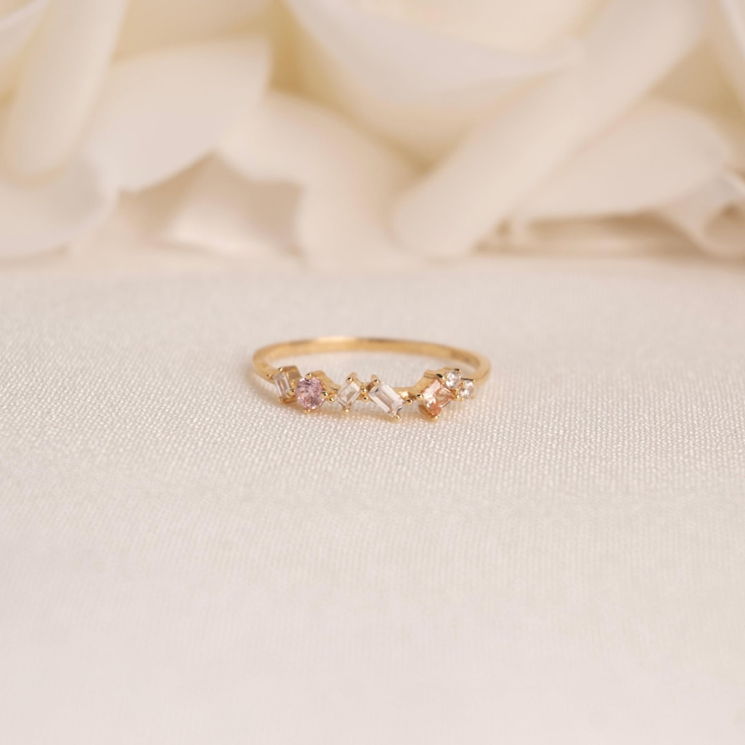 14k Multi-stone Band - Etsy