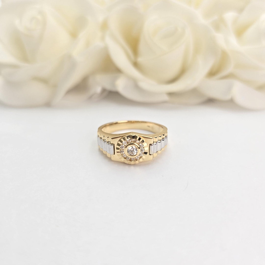 14k Gold Watch Ring - Elegant Solid Ring - Shiny & Everlasting - Etsy