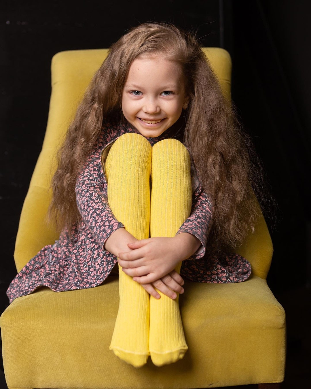Ribbed Children Tights Lemon, Mustard, Violet, Green - 15 Colours - Etsy
