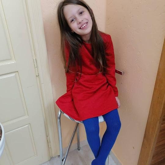 Girls Ribbed Cotton Tights 95% Cotton Kids Tights Toddler Tights Baby ...