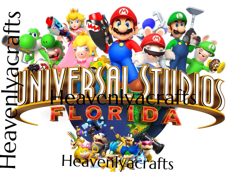 Universal Studios Florida Mario World PNG - Etsy