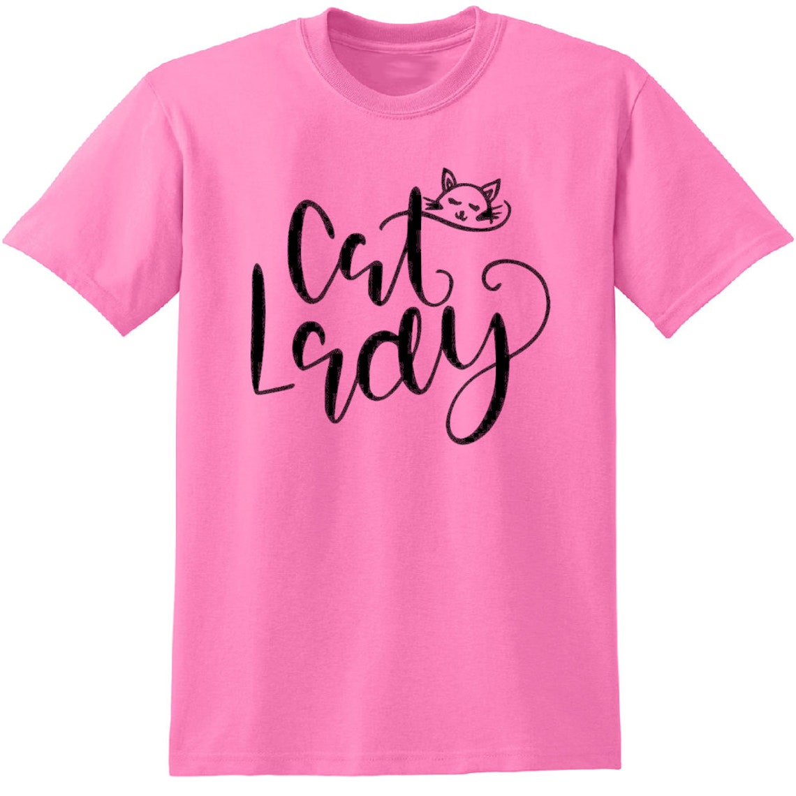 Cat Lady Cat Lover Feline Unisex T Shirt Adult Clothes S-5X | Etsy