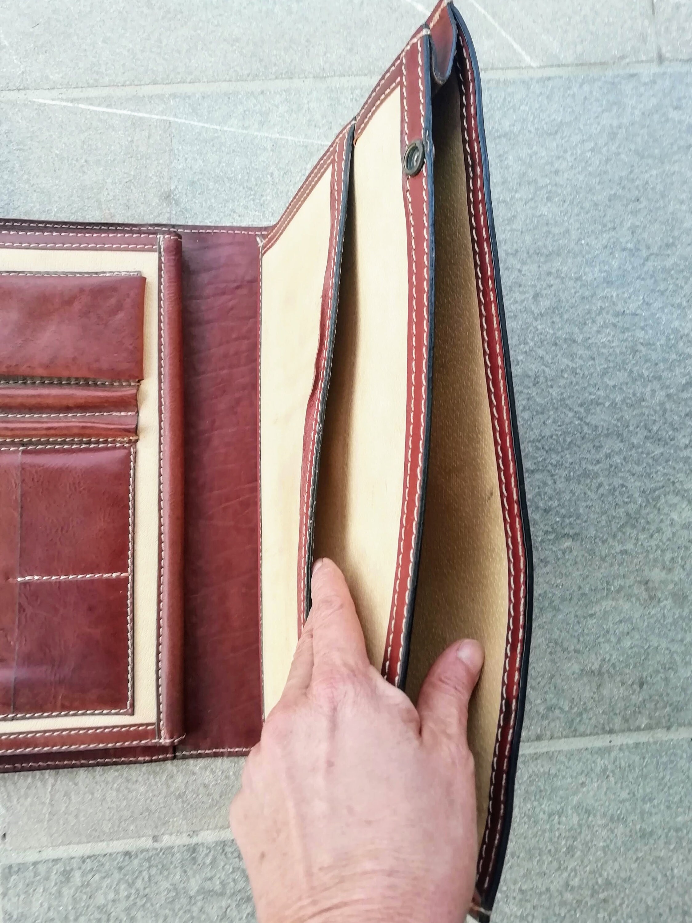 Larella Pelletteria Firenze - Handbag - Handmade Leather - Italy 1990/ ...