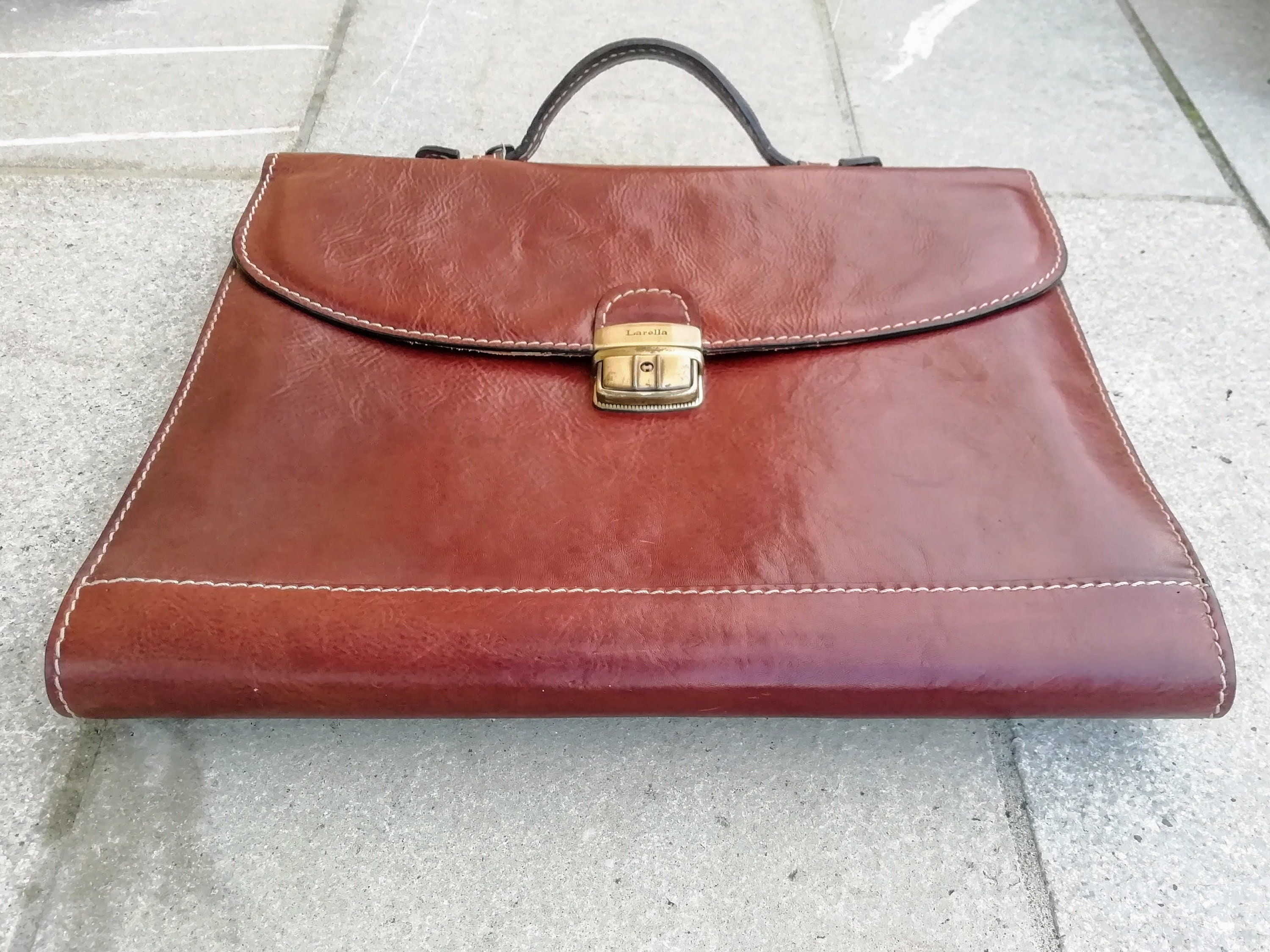 Larella Pelletteria Firenze Handbag Handmade Leather Italy 1990/1996 - Etsy