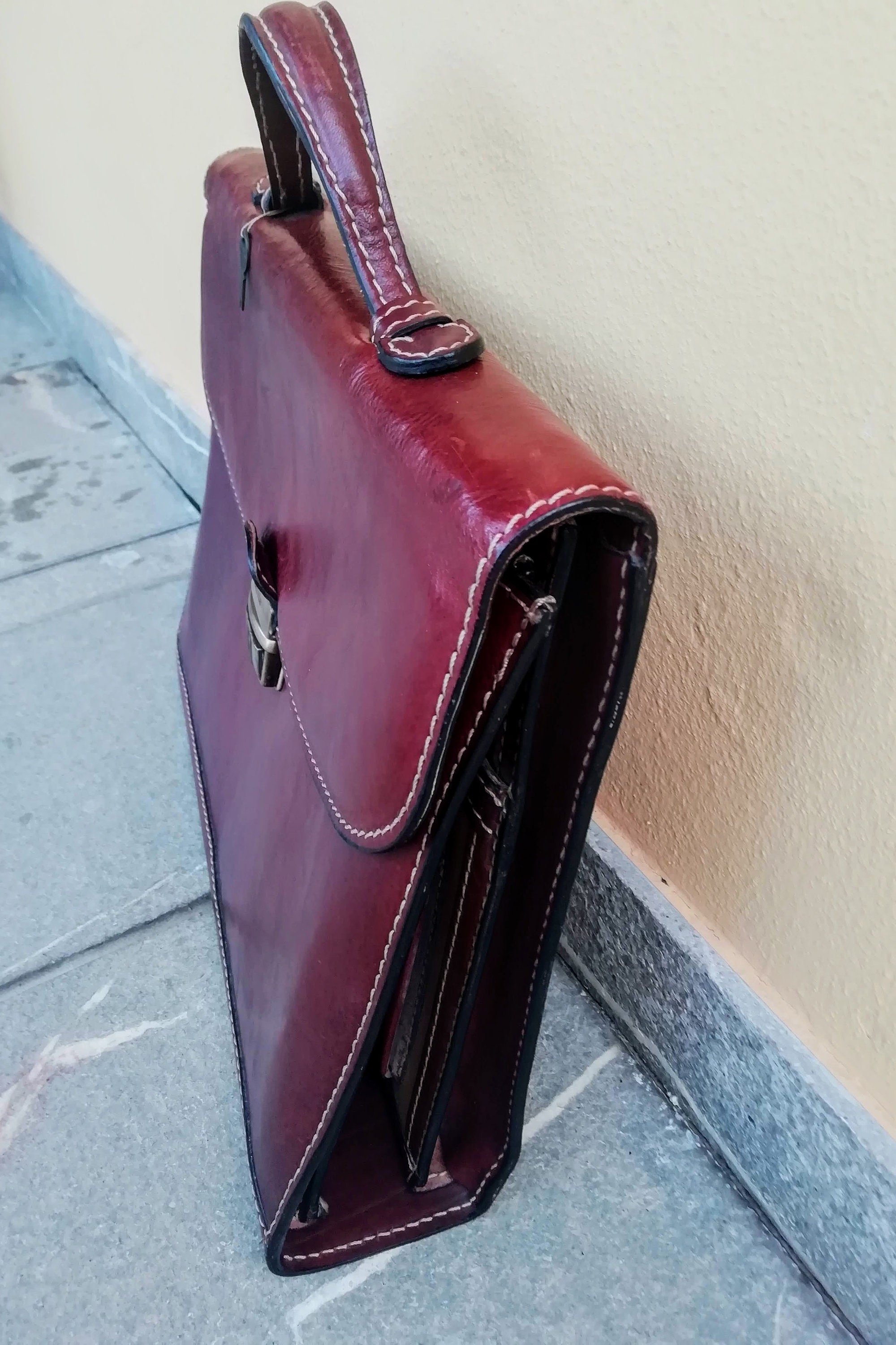 Larella Pelletteria Firenze Handbag Handmade Leather Italy 1990/1996 - Etsy