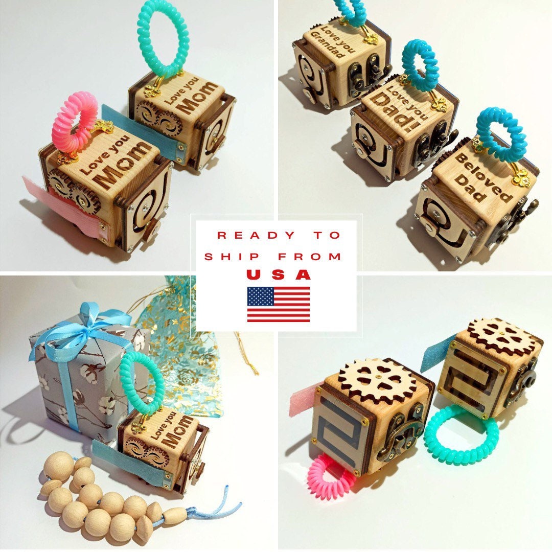 Dementia Busy Board, Fidget Cube, Alzheimer's Sensory Toy - Etsy
