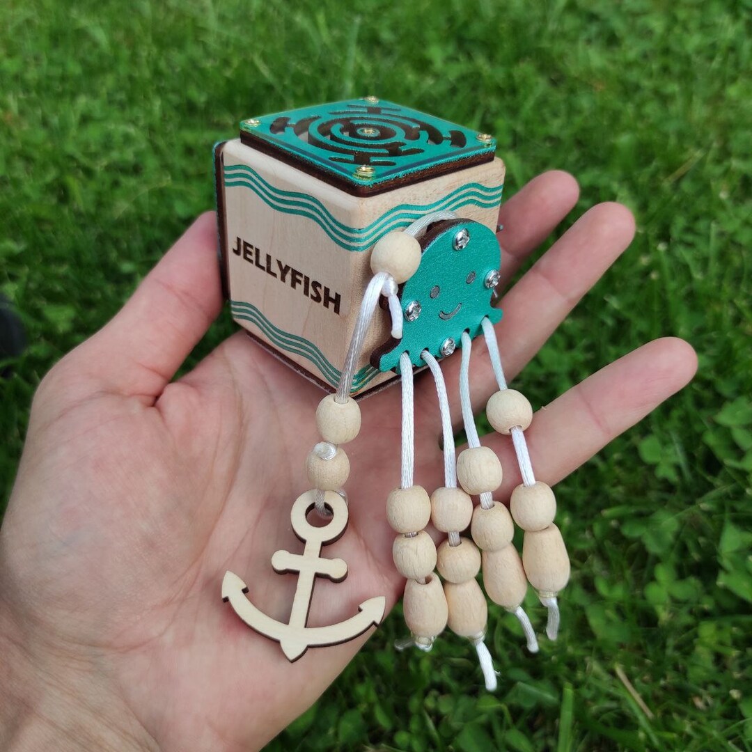 Personalized Wooden Busy Cube, Dementia Activity Toy - Etsy