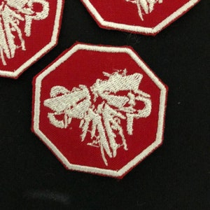 Last Us Fireflies Stop Sign Embroidery Patch Prop Cosplay Present Gift ...