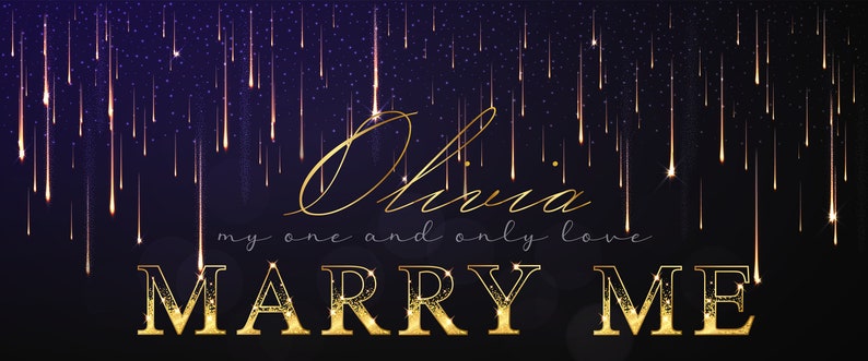 Will You Marry Me Custom Banner Printable | Marry Me Signs | Proposal ...