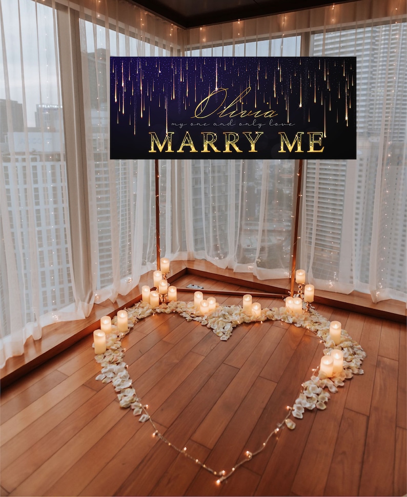 Will You Marry Me Custom Banner Printable Marry Me Signs - Etsy