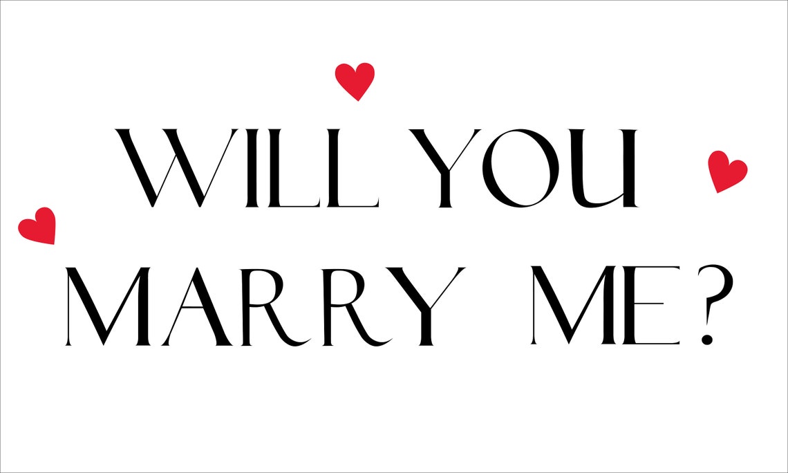 Will You Marry Me Banner | Marriage Proposal Sign (digital Download) - Etsy