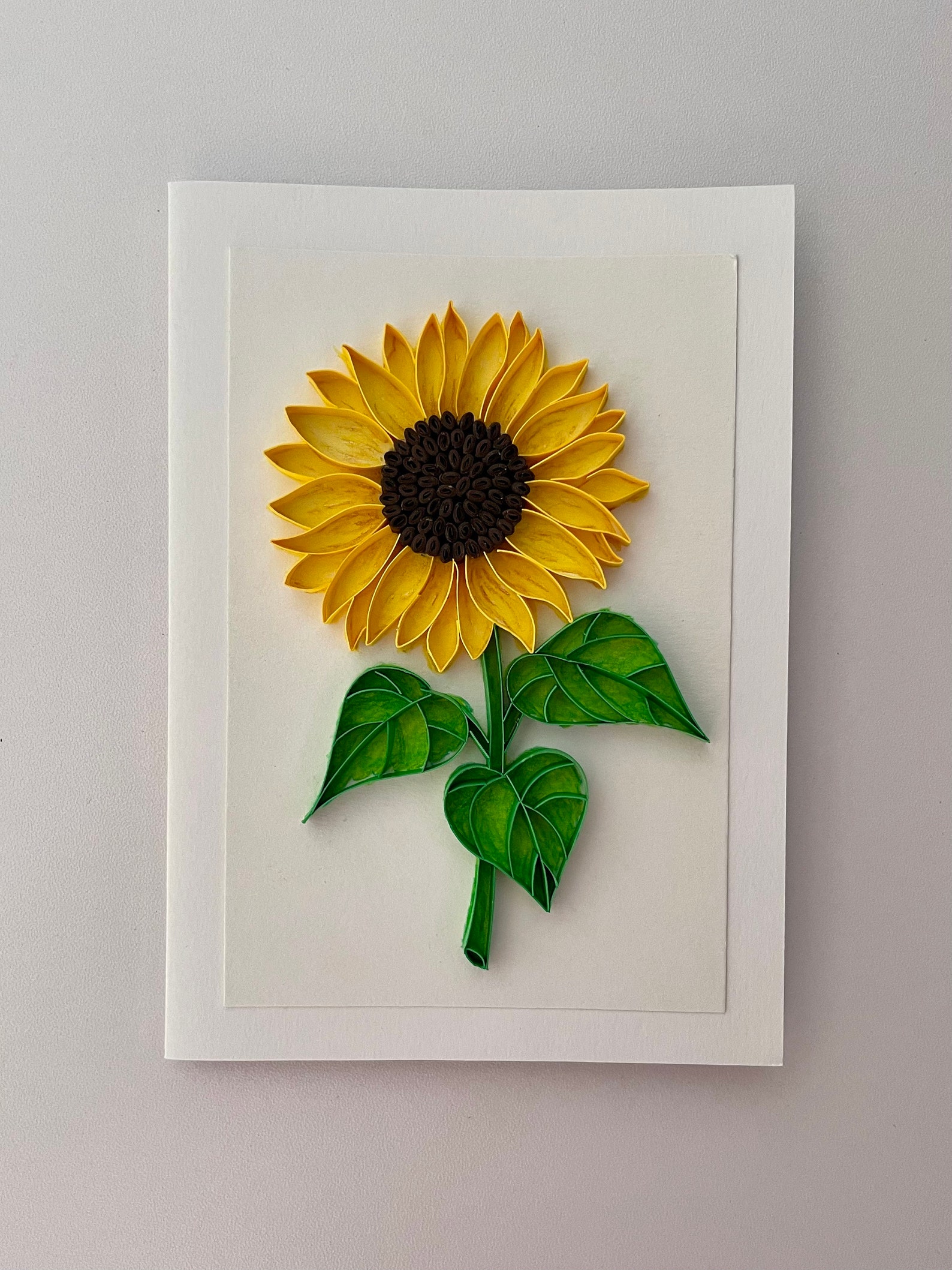 Sunflower Card Handmade 3D Card Mother's Day Card Thank You Card ...