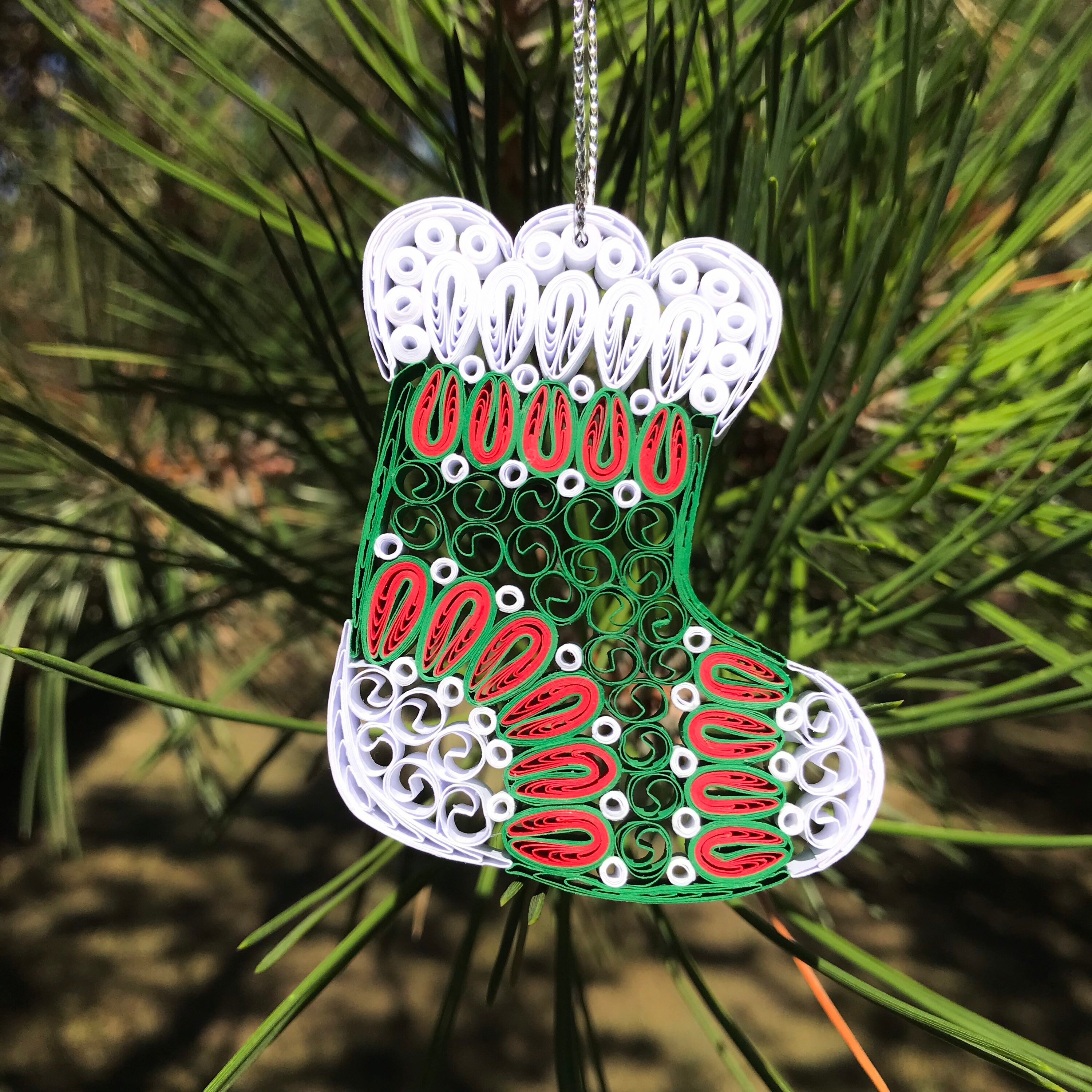 Christmas Stockings Ornaments Set of 2- Christmas Decor - Christmas ...