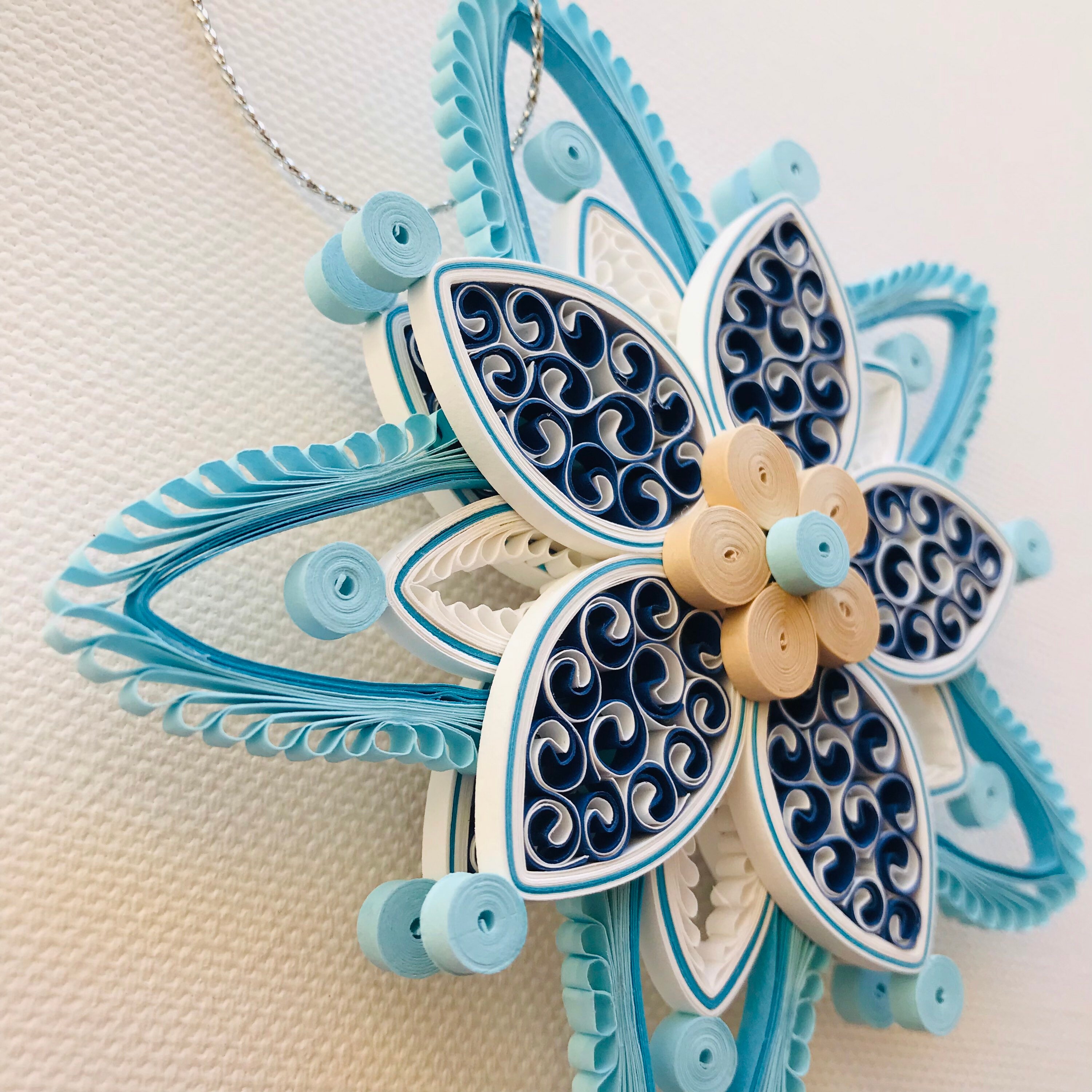 3D Star Ornament House Ornament Quilled Ornament Quilling Christmas ...