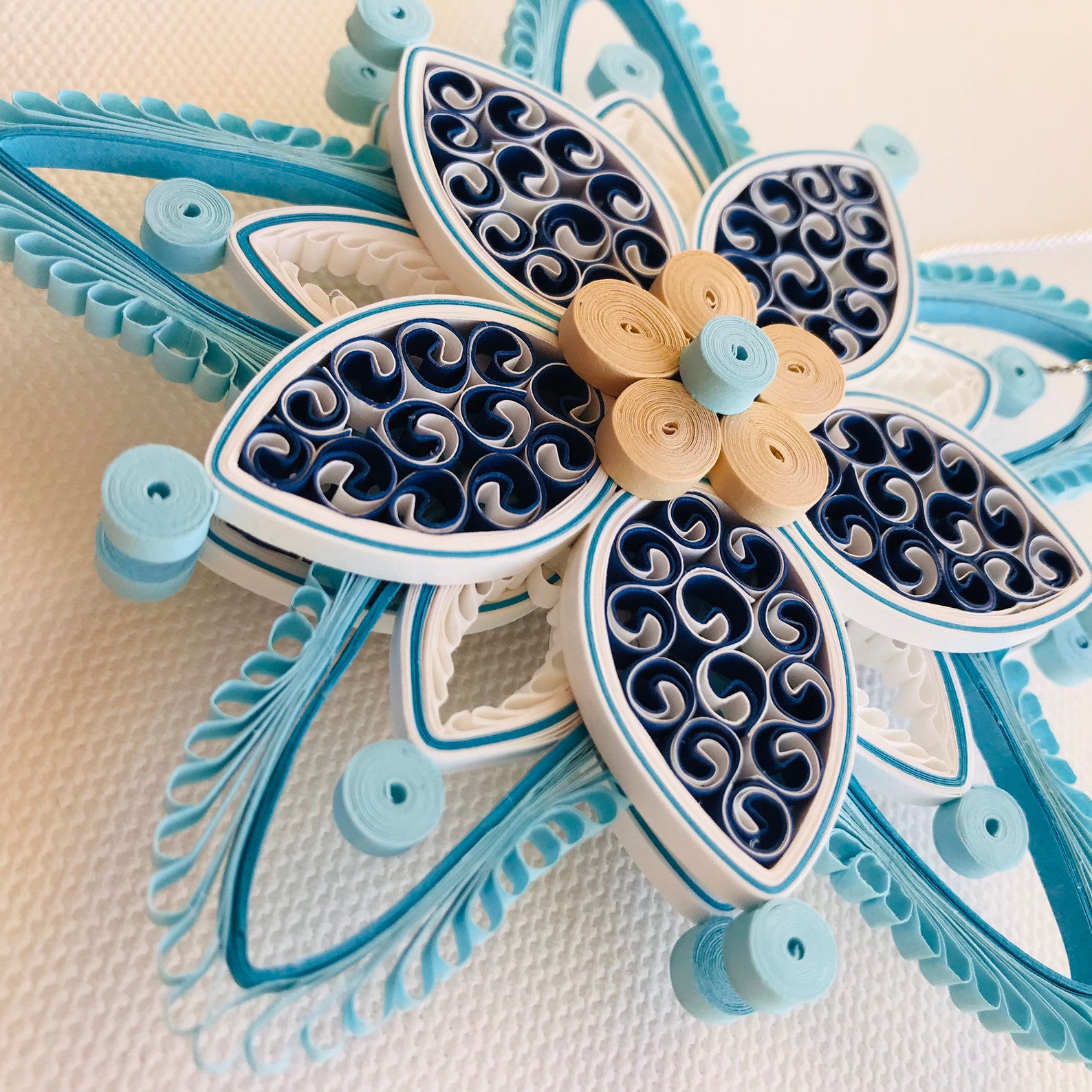 3D Star Ornament - House Ornament - Quilled Ornament - Quilling ...