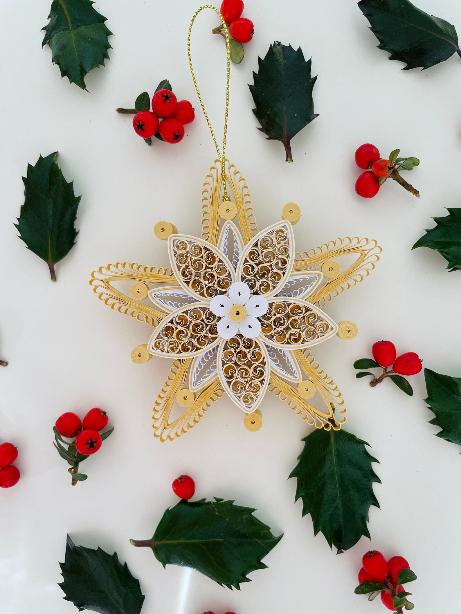 3D Star Ornament - House Ornament - Quilled Ornament - Quilling ...