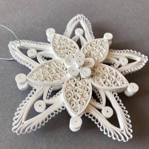 3D Star Ornament - Christmas Ornament - Quilling Ornament - Quilling ...