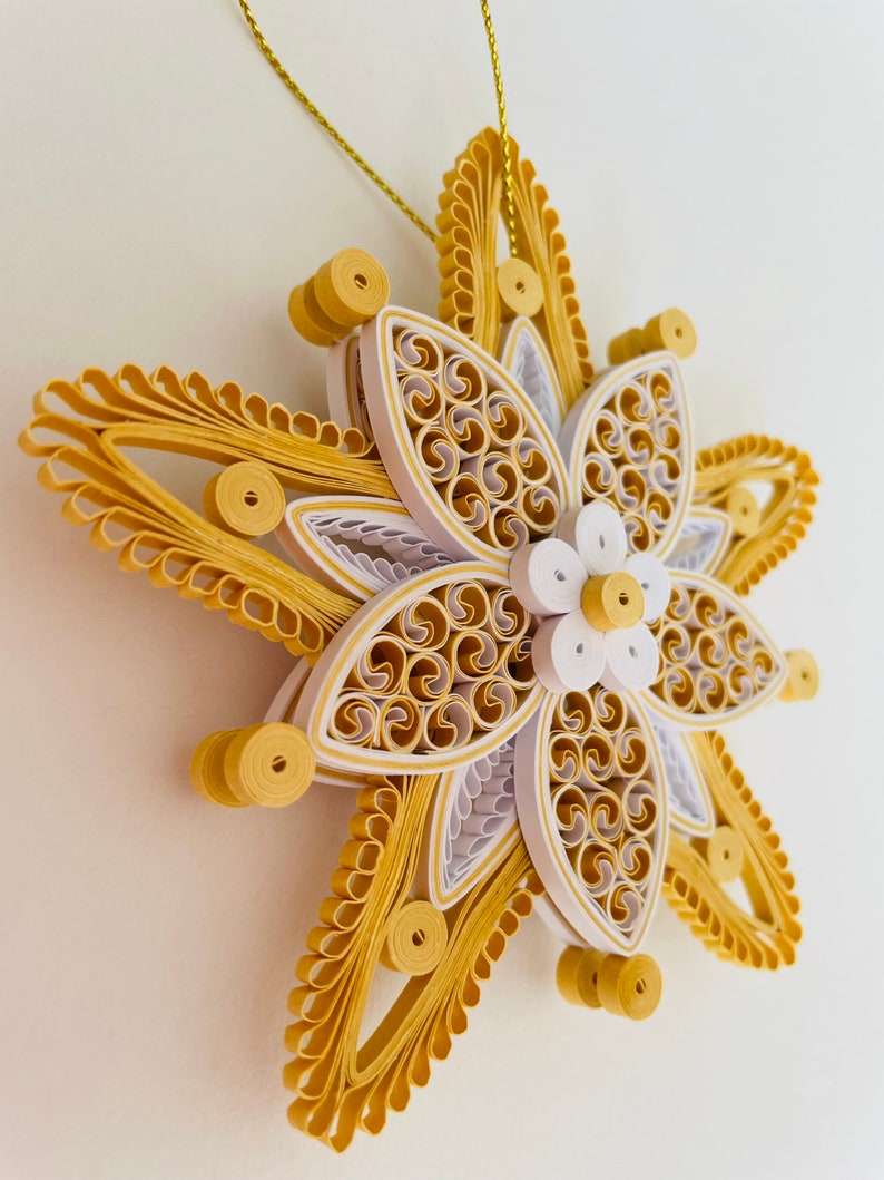 3D Star Ornament - House Ornament - Quilled Ornament - Quilling ...