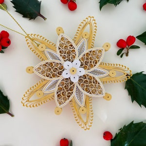 3D Star Ornament - House Ornament - Quilled Ornament - Quilling ...