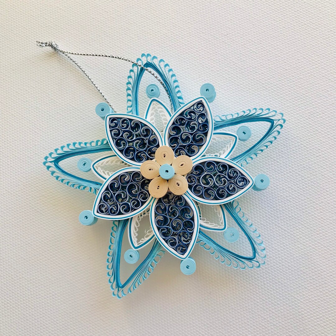 3D Star Ornament - House Ornament - Quilled Ornament - Quilling ...