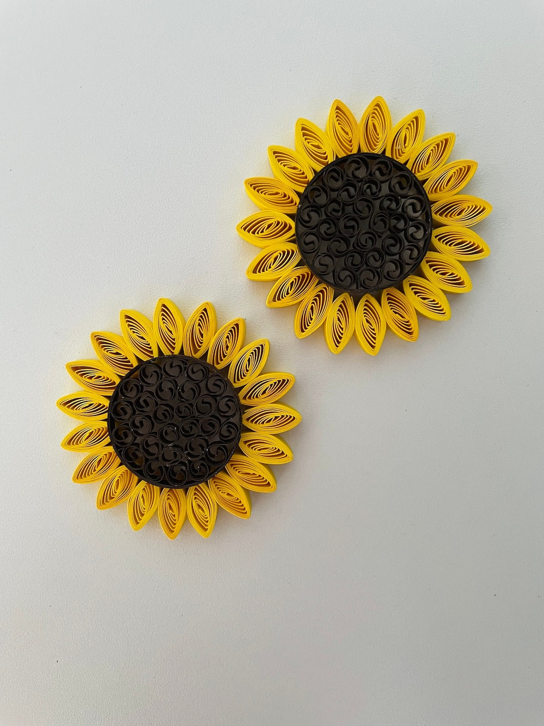 Sunflower 2 PCS / Quilling Flowers Lot / Paper Flowers for Handmade ...