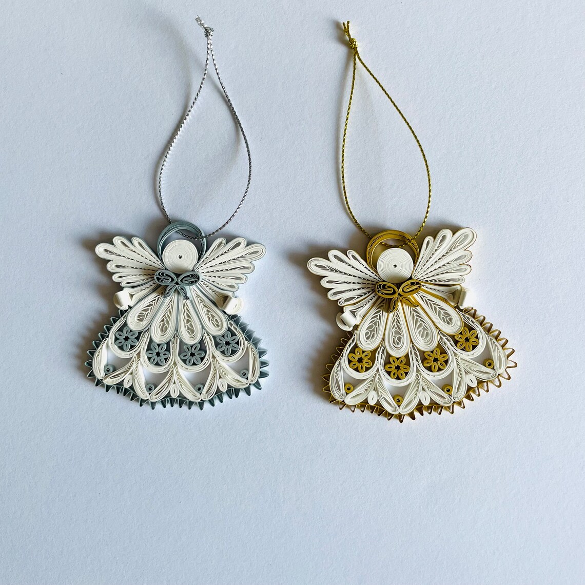 Angel Ornament Quilled Ornament Christmas Ornament - Etsy