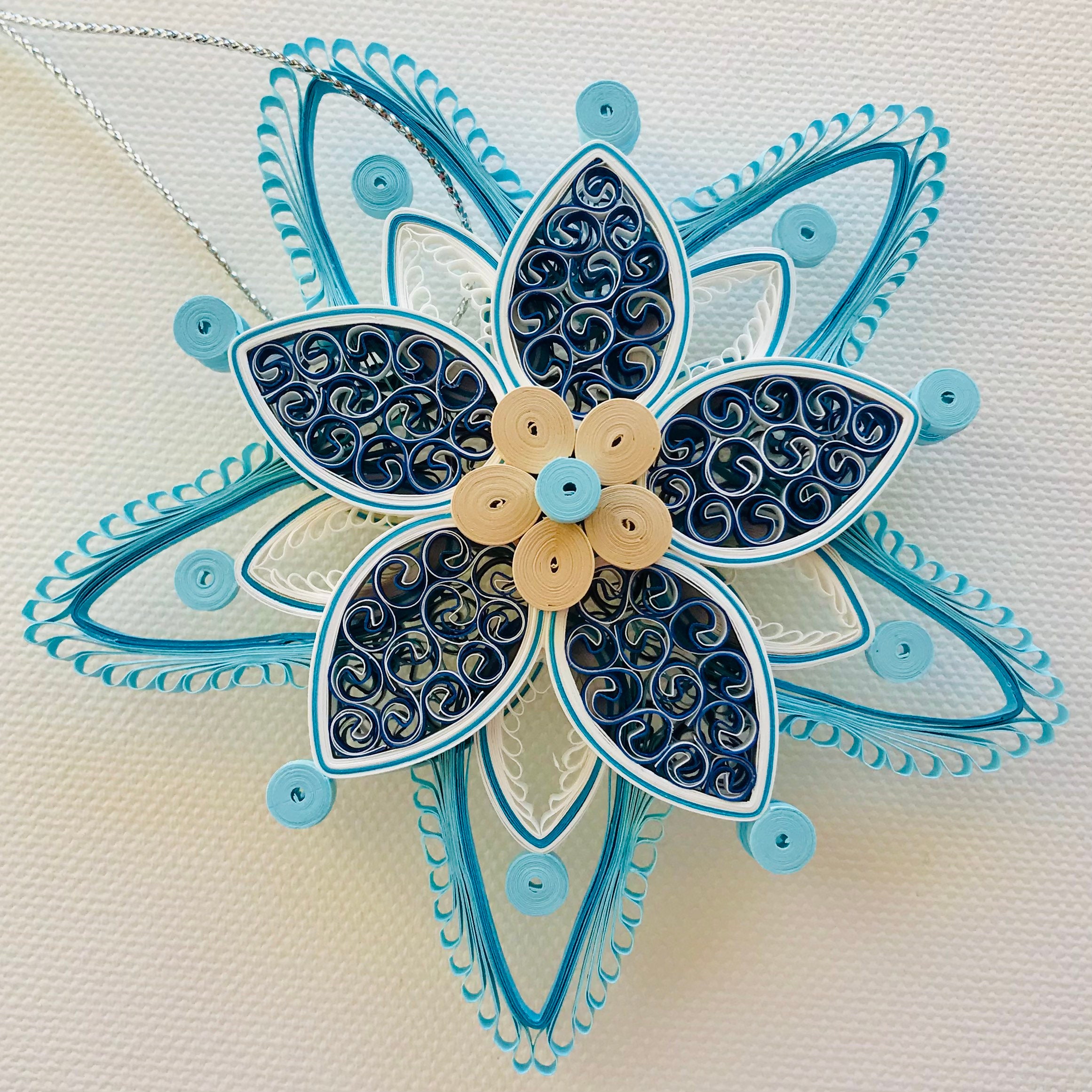 3D Star Ornament House Ornament Quilled Ornament Quilling Christmas ...