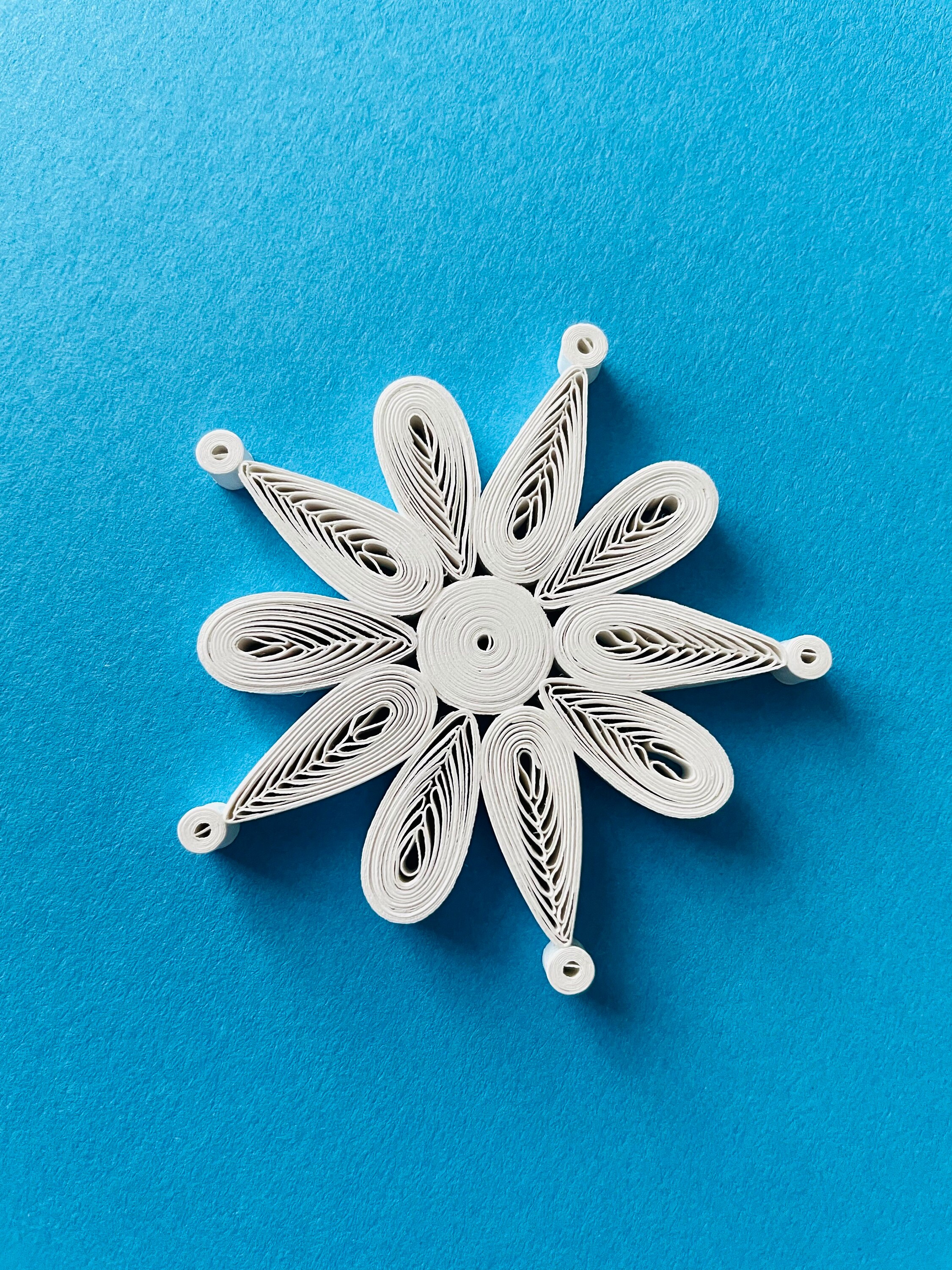 Set of 3 Stars - Christmas Tree Ornament - Quilled Snowflake ...