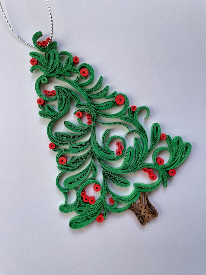 Quilled Christmas Tree / Christmas Tree / Paper Ornament / Quilling ...