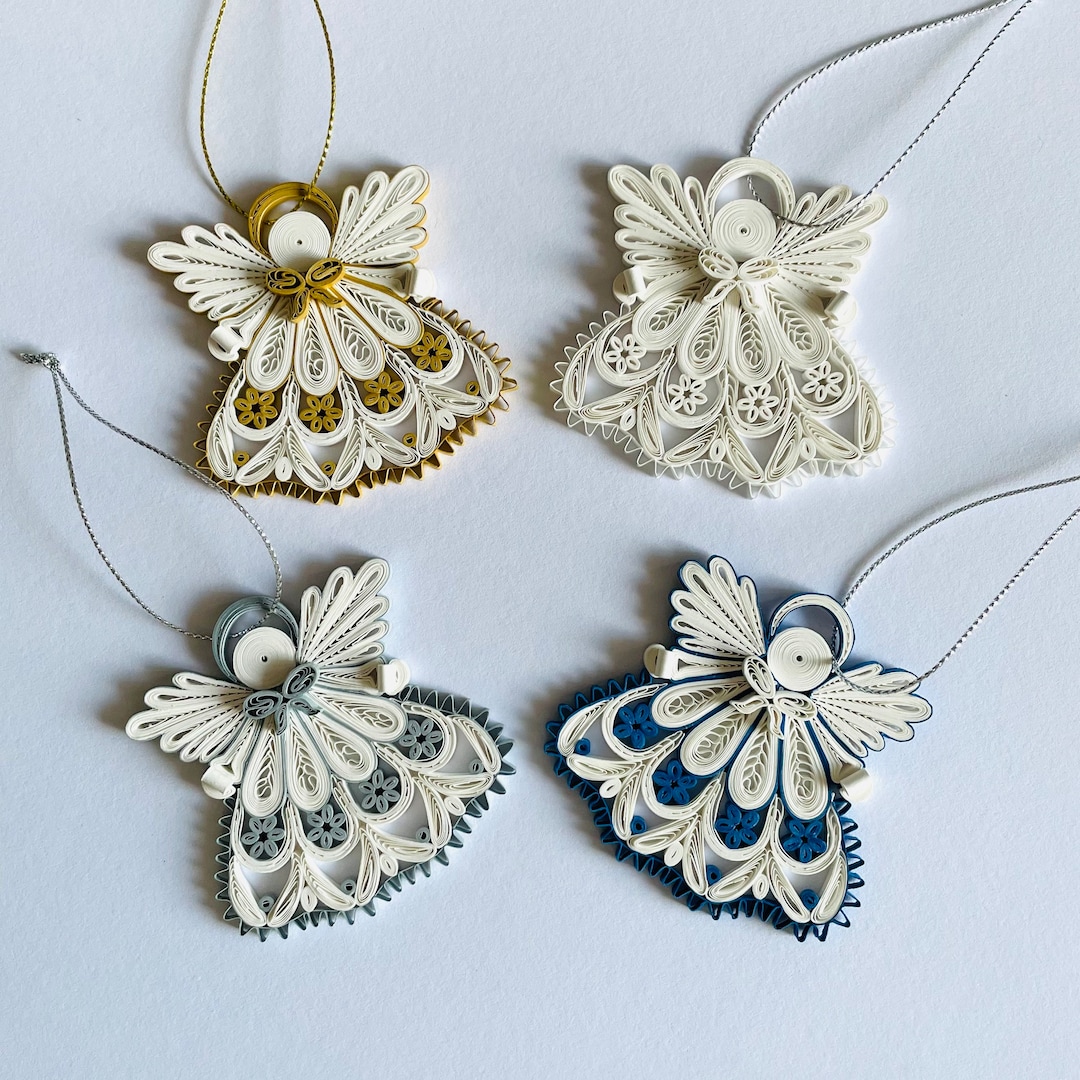 Angel Ornament - Quilled Ornament - Christmas Ornament - Christmas ...
