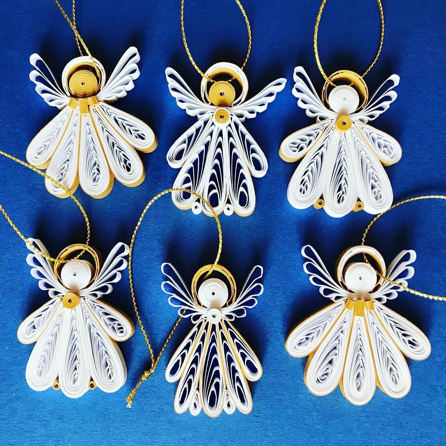Angels Ornaments 6 Pcs - Christmas Angels / Christmas Decoration- Angel ...