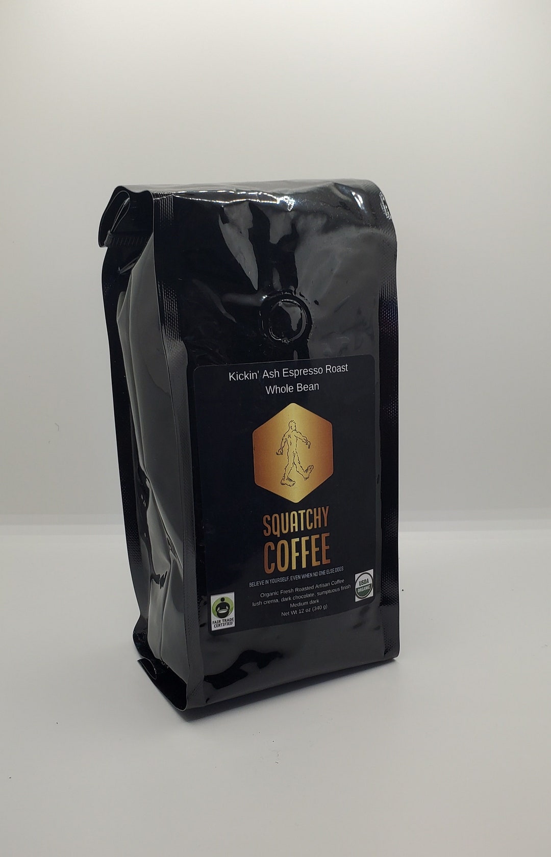 Kickin' Ash Espresso Roast, Whole Bean, 12 Oz, Organic Coffee - Etsy