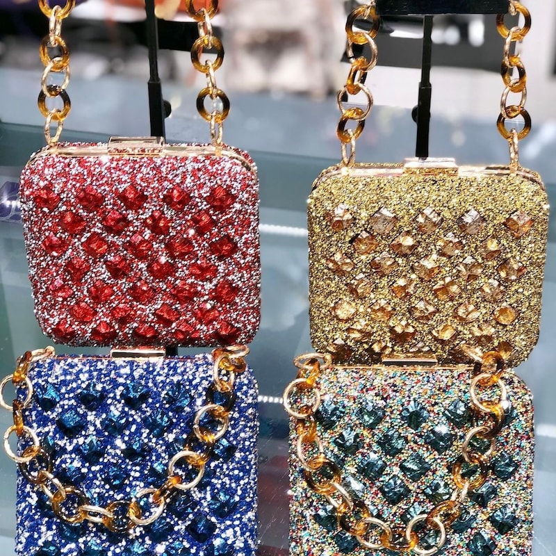 Rhinestone Purses - Etsy