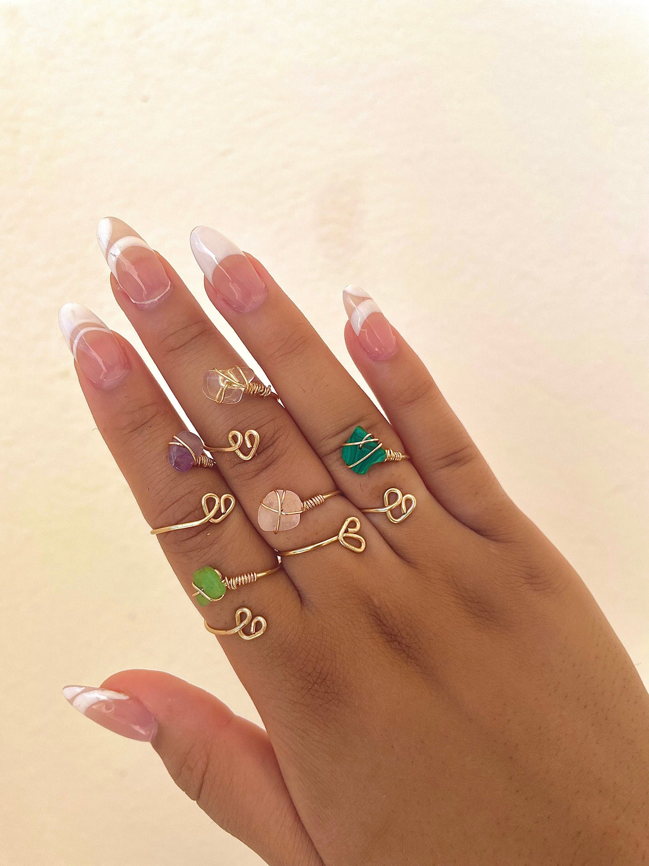 Heart Wrapped Rings - Etsy