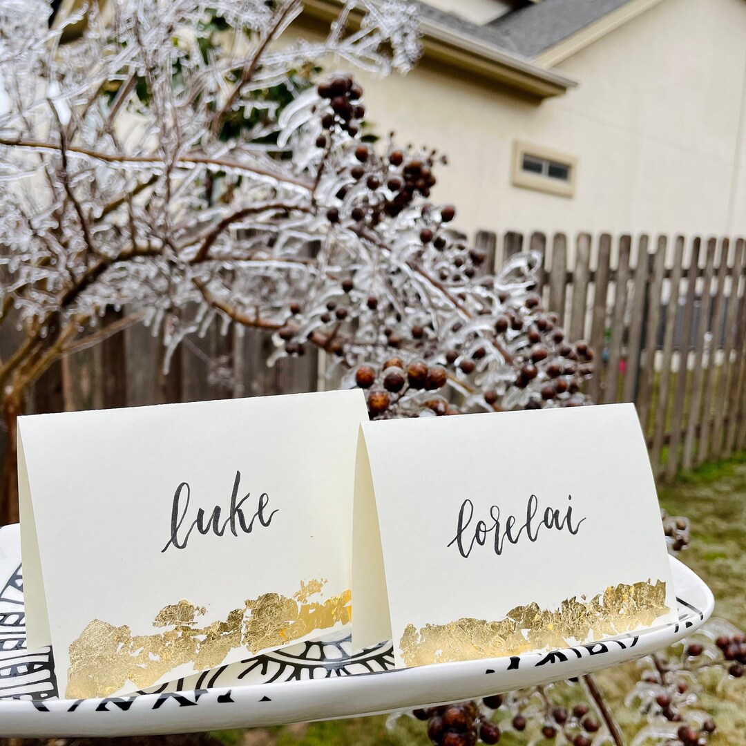 Custom Placecards, Set of 10, Simplistic Design, Minimalist Party ...