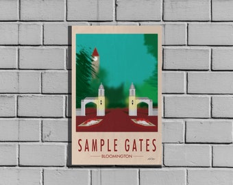 Indiana Sample Gates Poster - Etsy
