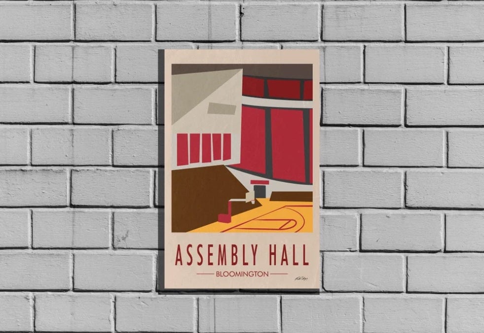 Assembly Hall Indiana Hoosiers Premium Matte Poster - Etsy