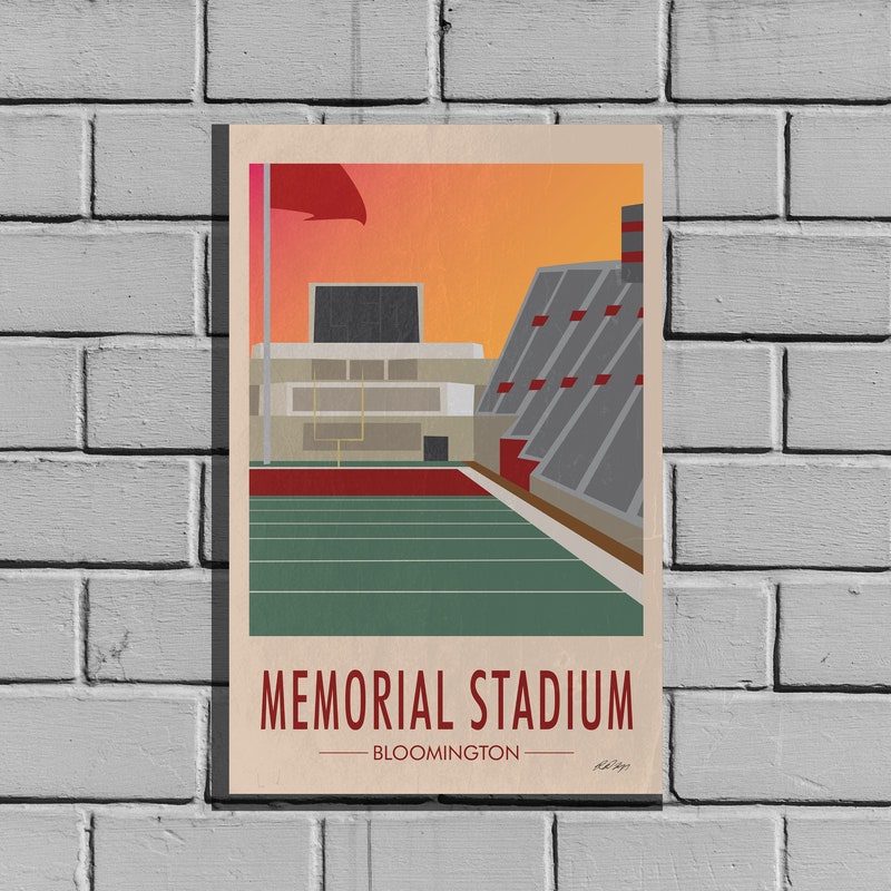 Football Stadium Art Iu - Etsy