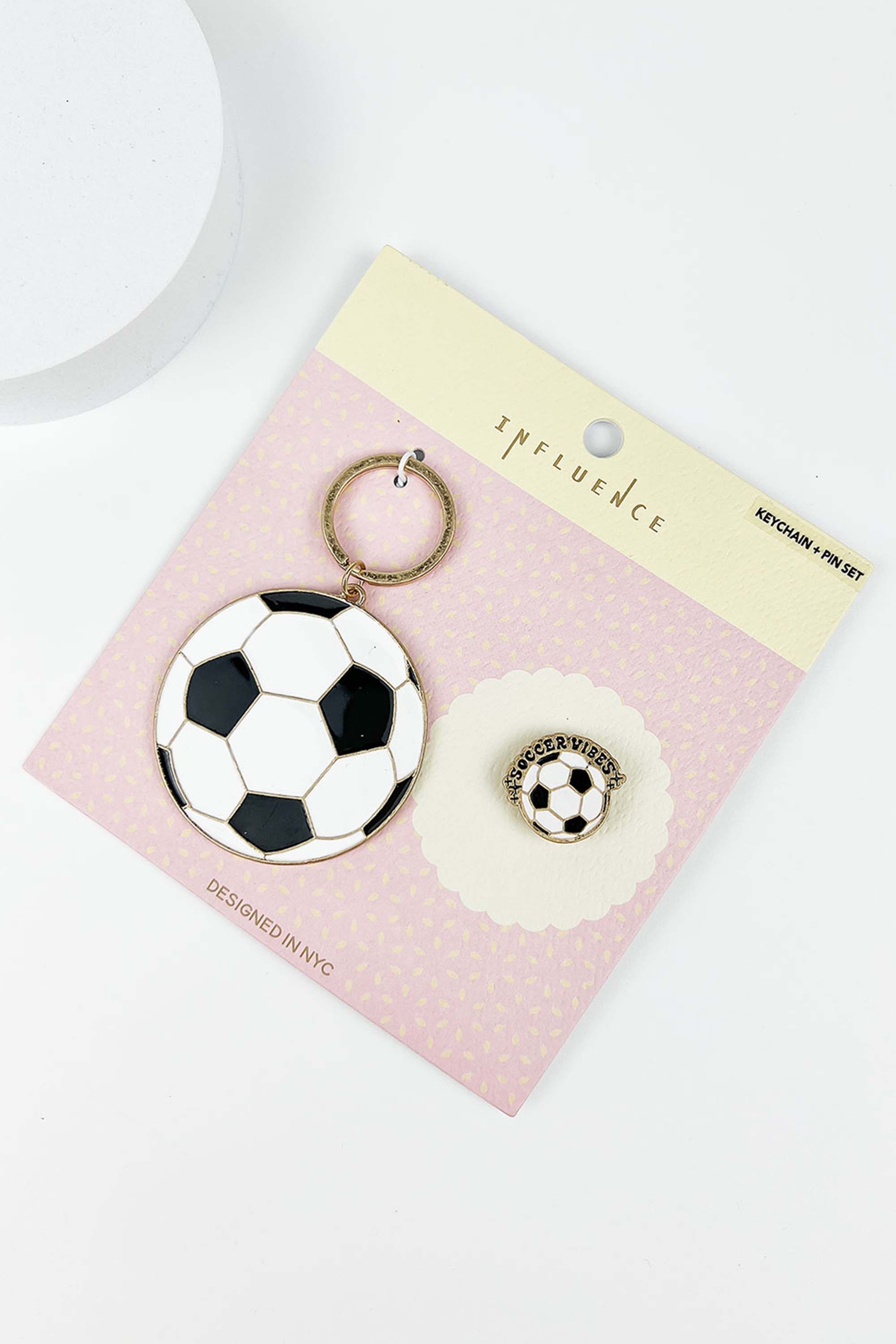Sports Ball Enamel Keychain With Pin Set, Keychain, Sports Keychain ...