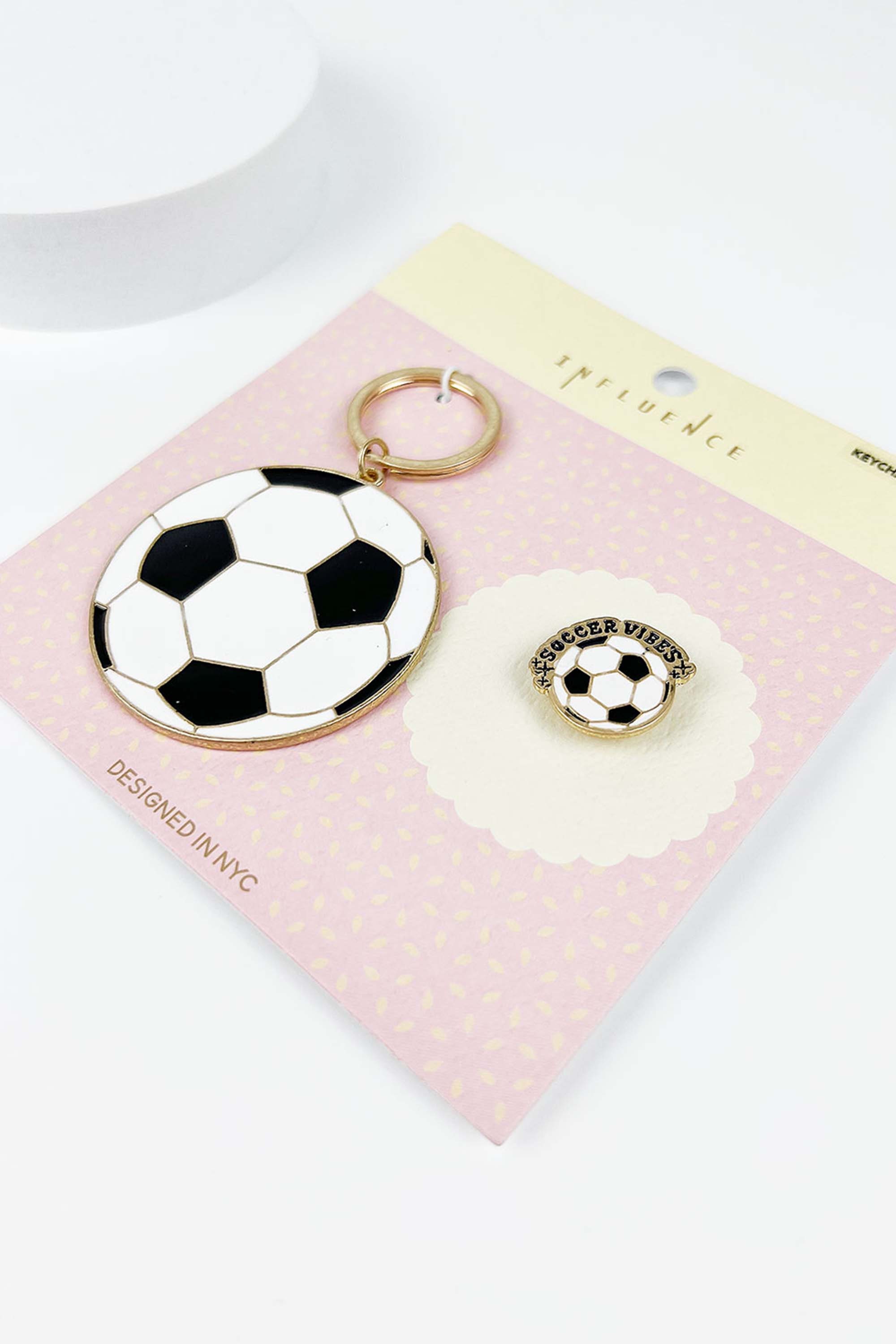 Sports Ball Enamel Keychain With Pin Set, Keychain, Sports Keychain ...