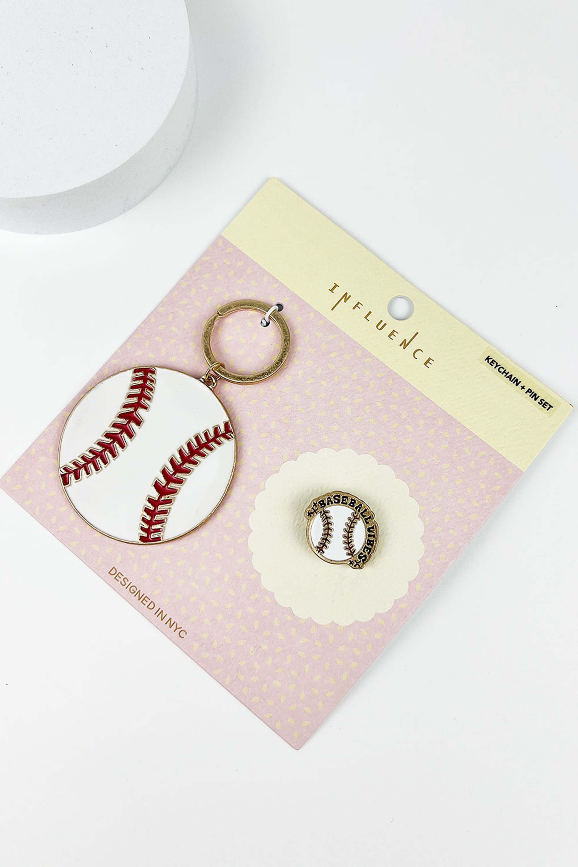 Sports Ball Enamel Keychain With Pin Set, Keychain, Sports Keychain ...